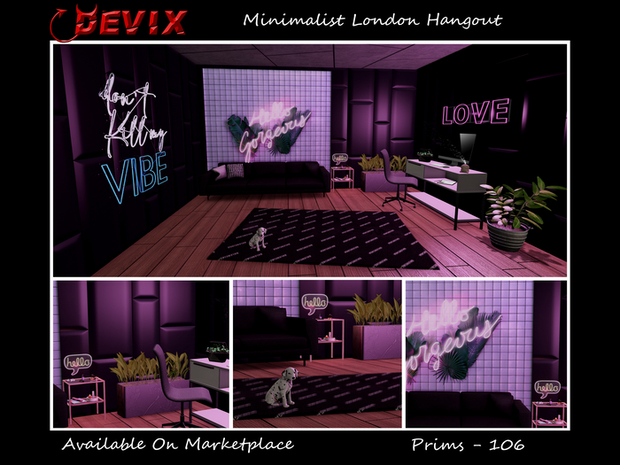Second Life Marketplace - [DEVIX] Minimalist London Hangout Premade ...